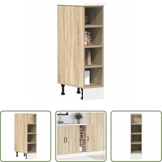 vidaXL Holzwerkstoff - Unterschrank Sonoma-Eiche 20x44,5x81,5 cm Holzwerkstoff