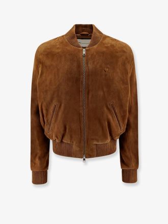Ami Suede goatskin jacket - AMI PARIS - gender_Man