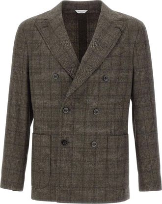 Boglioli Blazer Prince de Galles Double Boutonnage - Homme - Vestes - Brun - Taille: L
