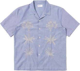 Universal Works Homme, Chemises, Bleu, Taille: XL Road Trip Shirt Oxford