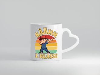 Generic Bäähm 3. klasse | Schulanfang | Drittklässler - Herzhenkel Tasse - Kaffeetasse/Geschenk/Familie