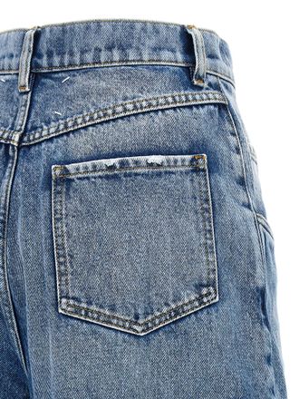Maison Margiela Cut-Out Straight-Leg Jeans - Blue