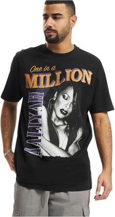 Mister Tee Homme Aaliyah One In A Million Oversize Tee T shirt, Noir, XXL EU