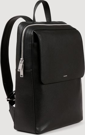 Sandro Sac &agrave; dos en cuir recycl&eacute;