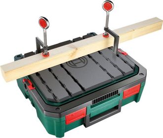 Bosch De SystemBox mit integrierter de Werkbank (Gr&ouml;&szlig;e s, Zubeh&ouml;r f&uuml;r de Stichs&auml;gen pst 700, im Karton) - Bosch