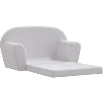 vidaXL Chaise longue pliable pour enfants gris clair Vidaxl