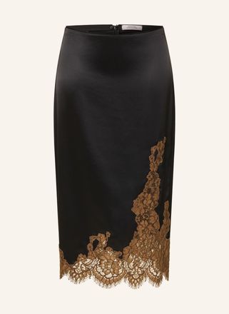 Dorothee Schumacher Dorothee Schumacher Satinrock Shiny Statement Mit Spitze schwarz