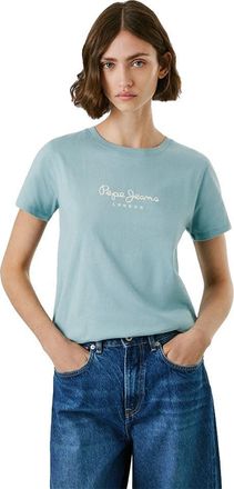 Pepe Jeans London Damen Berenice T-Shirt, Blau (Soho Blue), M