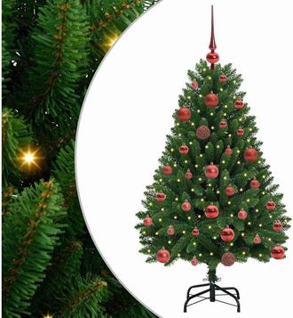 vidaXL K&uuml;nstlicher Weihnachtsbaum Gr&uuml;n 120 cm PVC und Metall vidaXL