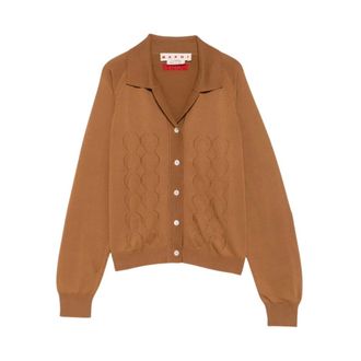 Marni Cardigan - Femme - Pulls - Brun - Taille: 36 FR
