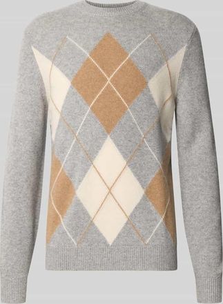 Christian Berg Slim Fit Pullover aus reinem Kaschmir in Strick-Optik