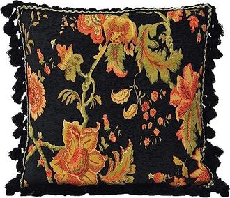 Riva Paoletti Fairvale Floral Tasselled Polyester Filled Cushion