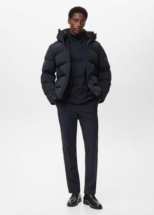 Mango Steppanorak aus wasserfestem Stoff marineblau - Herren - XXL - MANGO MAN