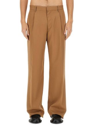 Lardini Virgin Wool Trousers - Beige