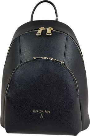 Patrizia Pepe Femme, Sacs, Noir, Taille: ONE Size Zaino 2 Zip in Pelle