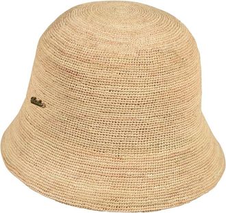 Borsalino Femme, Accessoires, Beige, Taille: M Koko Straw Bucket Hat
