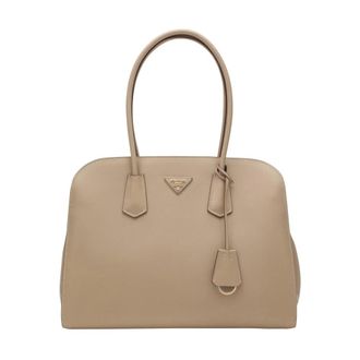 Prada Gro&szlig;e Kalbsleder-Tasche - - Bags - Damen - Beige - ONE SIZE
