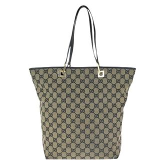 Gucci Sac cabas Pre-owned en toile GG - Femme - Pre-owned - Beige - Taille: ONE Size