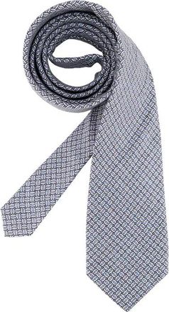 Ascot Herren Krawatte blau Seide gemustert