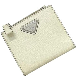 Prada Pre-owned Vintage Saffiano Bi-fold Wallet - - Pre-owned - Damen - Beige - ONE SIZE