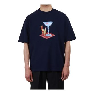 Dr&ocirc;le de Monsieur T-Shirt Cocktail - - Tops - Herren - Blau - M