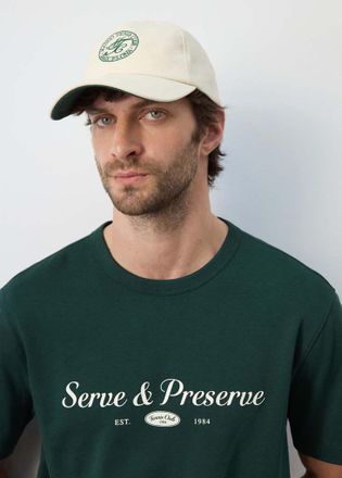 Mango Casquette logo brod&eacute; &eacute;cru - Homme - Taille unique - MANGO MAN