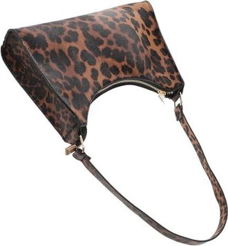Hemoton Sac &agrave; Main Bandouli&egrave;re Femme Imprim&eacute; L&eacute;opard Sac &agrave; &Eacute;paule PU Pochette pour T&eacute;l&eacute;phone et Cosm&eacute;tiques Mode D&eacute;contract&eacute;e &Eacute;l&eacute;gante