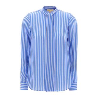 Michael Kors Gestreifte Bluse - - Blouses & Shirts - Damen - Blau - L