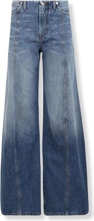 Sportmax Femme, Jeans, Bleu, Taille: W26 Spdora Wide Jeans