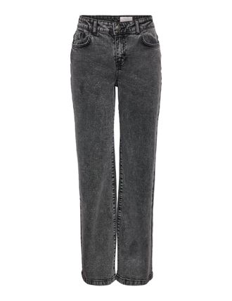 Noisy May Damen Nmyolanda Nw Wide Jeans Az391Dg FWD Noos, Dark Grey Denim, 25W / 30L EU
