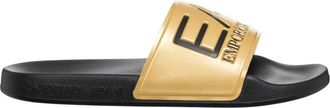 Emporio Armani Tape Logo Slider - - Shoes - Herren - Schwarzk - 46 EU
