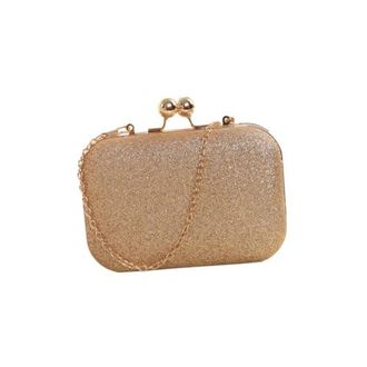 Hemobllo Pochette de Soir&eacute;e Mini &agrave; Clip pour Femme Sac &agrave; Main &agrave; Cha&icirc;ne Pochette de Mariage Sac de Banquet Organisateur pour Cartes et T&eacute;l&eacute;phone