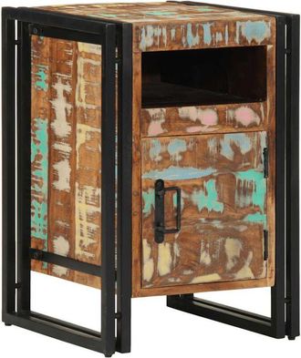 vidaXL Nachttisch 40x40x59 cm Altholz Massivholz - Vidaxl