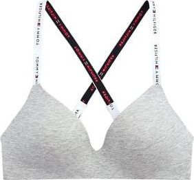 Tommy Hilfiger Soutien-gorge &agrave; logo en coton m&eacute;lang&eacute;