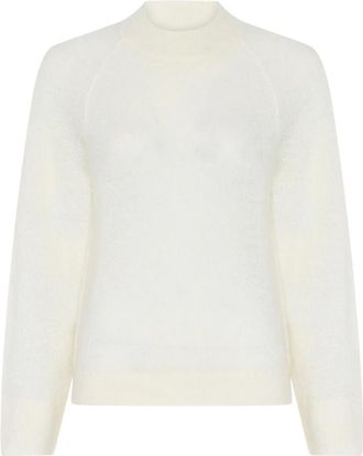 Bruuns Bazaar Femme, Pulls, Blanc, Taille: 42 FR FluffyBBAma knit
