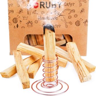 Ruby+Ed Palo Santo Reinigung nat&uuml;rliche R&auml;ucherholz - nat&uuml;rliches Heiliges Holz aus Peru zum Verbrennen, echter Palosanto Palo Santo (80g)