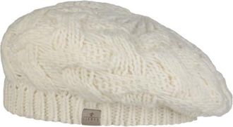 Lierys Béret en Tricot Jesila Femme - Made in Germany Bonnet pour lhiver Laine Automne-Hiver Hiver - Taille Unique Blanc crème