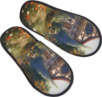 Generic Pantoufles En Coton Jardin De Cottage Antidérapantes Slippers Anti Odeur Pantoufles Pour De Camping Hôtels Unisex M