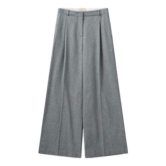 The Garment Elegante Wide-Leg Hose - - Trousers - Damen - Grau - M
