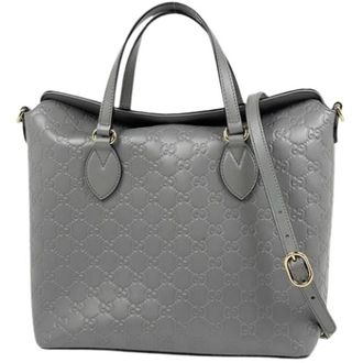 Gucci Pre-owned Guccissima Tote Bag - Femme - Pre-owned - Gris - Taille: ONE Size