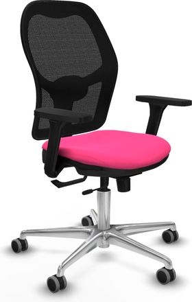 Piqueras y Crespo Rosa Jorquera Schreibtischstuhl mit 3D-Armen, h&ouml;henverstellbare Lendenwirbelst&uuml;tze, ausgestattet mit Syncro/Traslack und injiziertem Schaumstoff, Schw