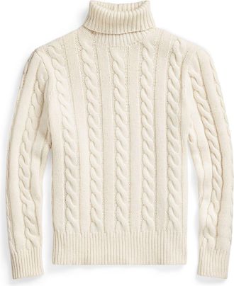 Ralph Lauren Cable-Knit Wool-Cashmere Sweater