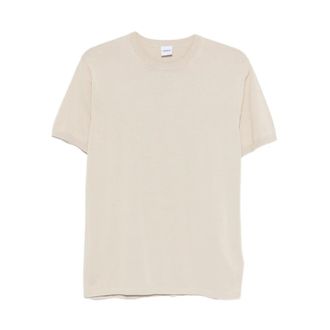 Aspesi Crew T-Shirt - - Tops - Herren - Beige - L