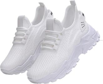Generic Baskets Confortables et Respirantes pour Femmes, Chaussures de Travail Souples et Respirantes, Baskets de Course pour Femmes (White,39)