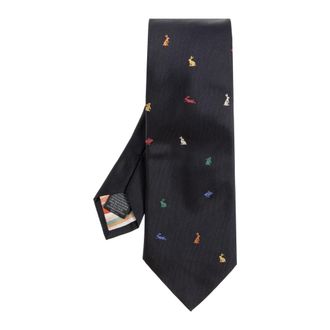 Paul Smith Homme, Accessoires, Bleu, Taille: ONE Size Cravate en soie