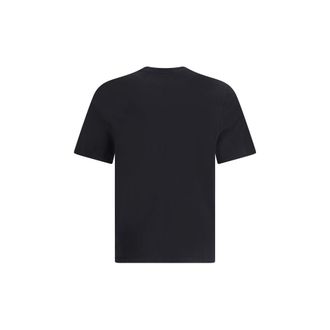 Maison Kitsun&eacute; Mens Black Cotton T-Shirt