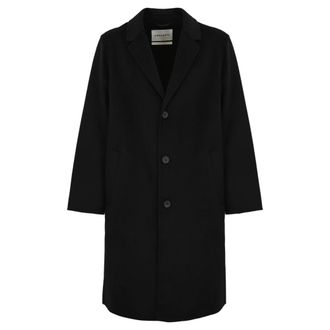 Amaranto Schwarzer Woll-Kaschmir-Mantel - - Coats - Herren - Schwarzk - S