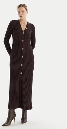 Twin-Set Strickkleid 252TT3400 Braun Slim Fit