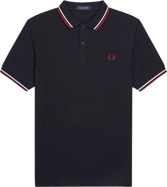 Fred Perry Homme, Tops, Noir, Taille: M Polo Chemises
