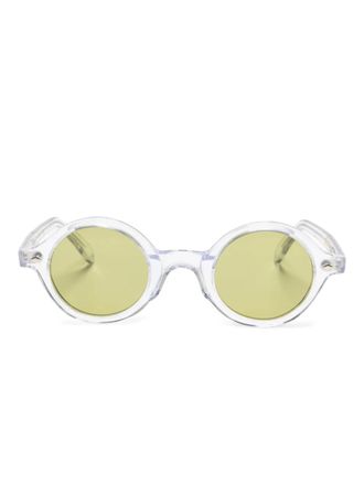 Family Affair Hopkins Sonnenbrille mit rundem Gestell - Weiß